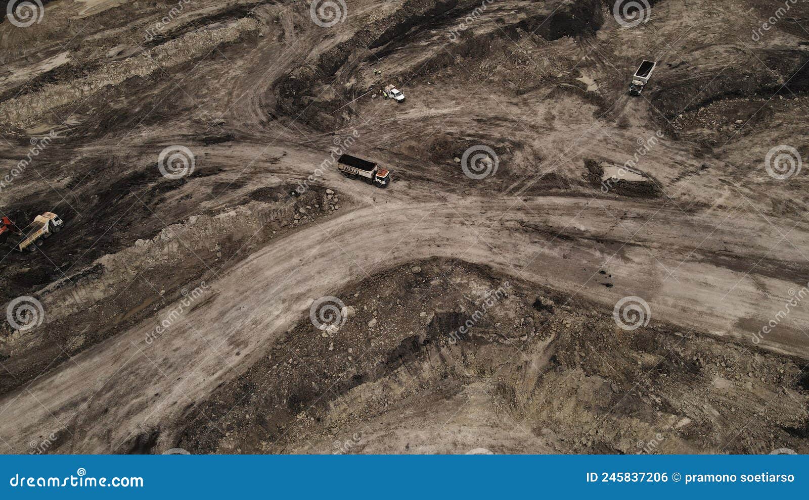 Intersection at Coal Mining Industry Stock Photo - Image of desert ...