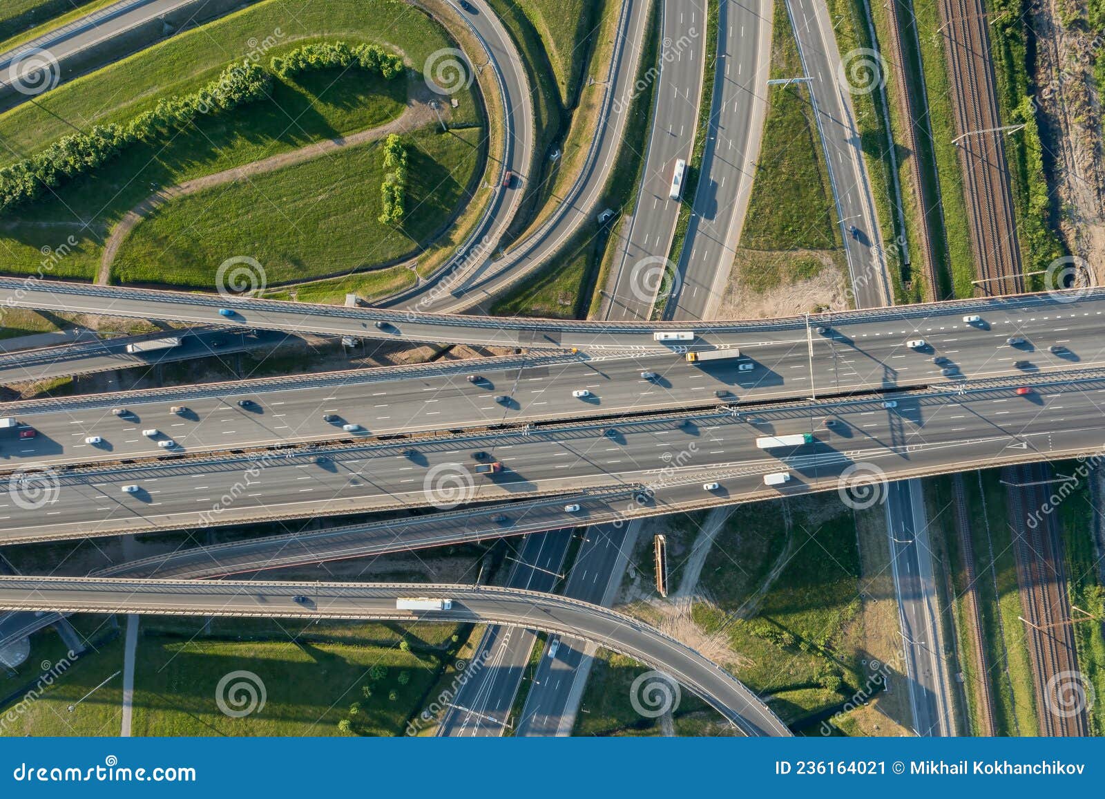 Intersection Crossroad Road Junction Stock Image - Image of network ...
