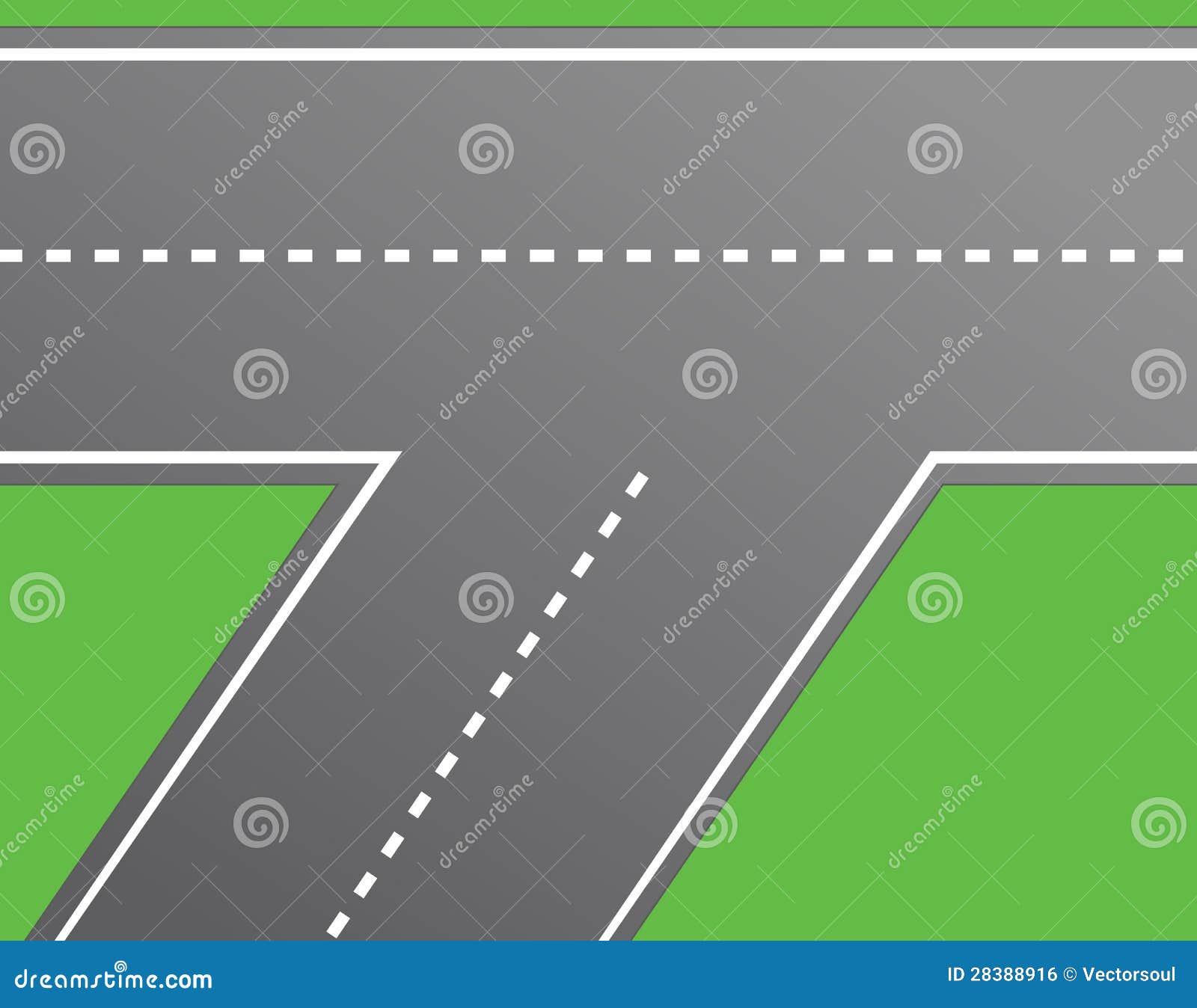 Intersection De Route, Vecteur De Route Illustration de Vecteur ...