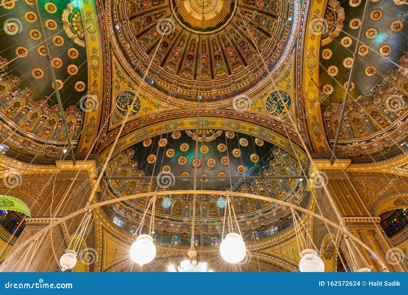 Intersection of Four Domes Decorated with Floral Patterns, Muhammad Ali ...