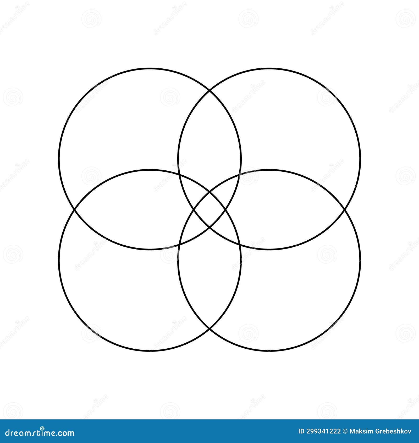 Intersection of Four Sets Euler Diagram Stock Vector - Illustration of ... Intersection of Four Sets Euler Diagram Stock Vector - Illustration of ...