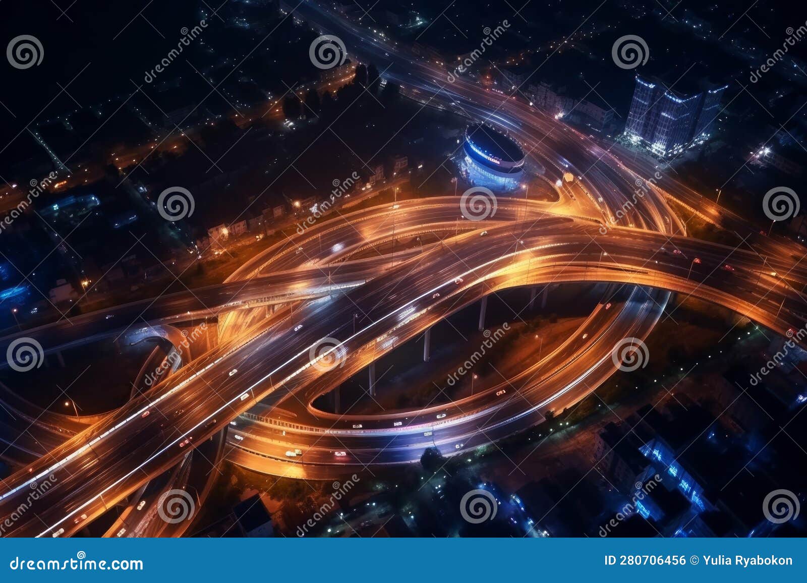 Intersection Highway Road. Generate Ai Stock Illustration ...