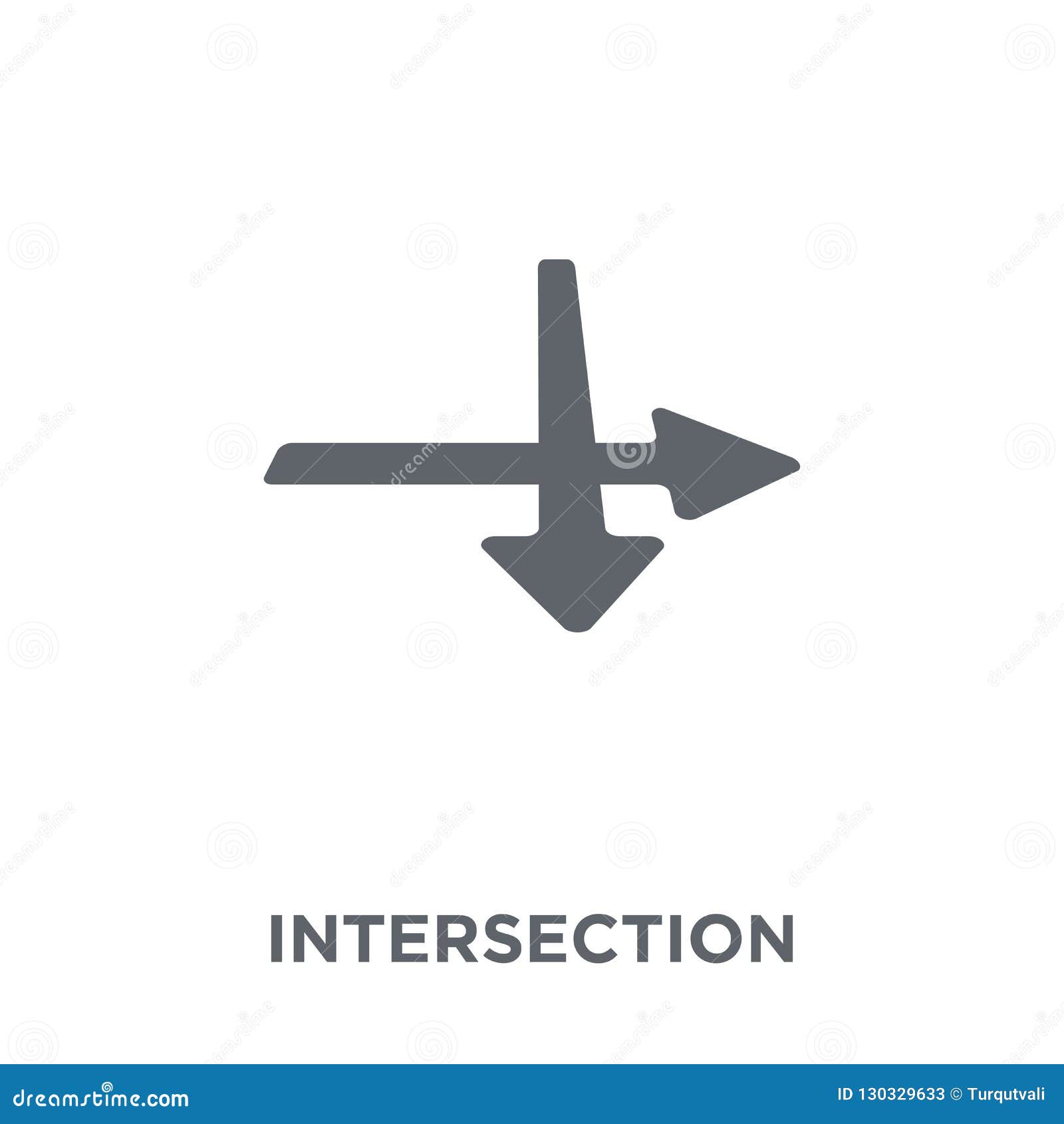 Intersection Icon, Opportunity Business Directions Sign Or Pathway ...
