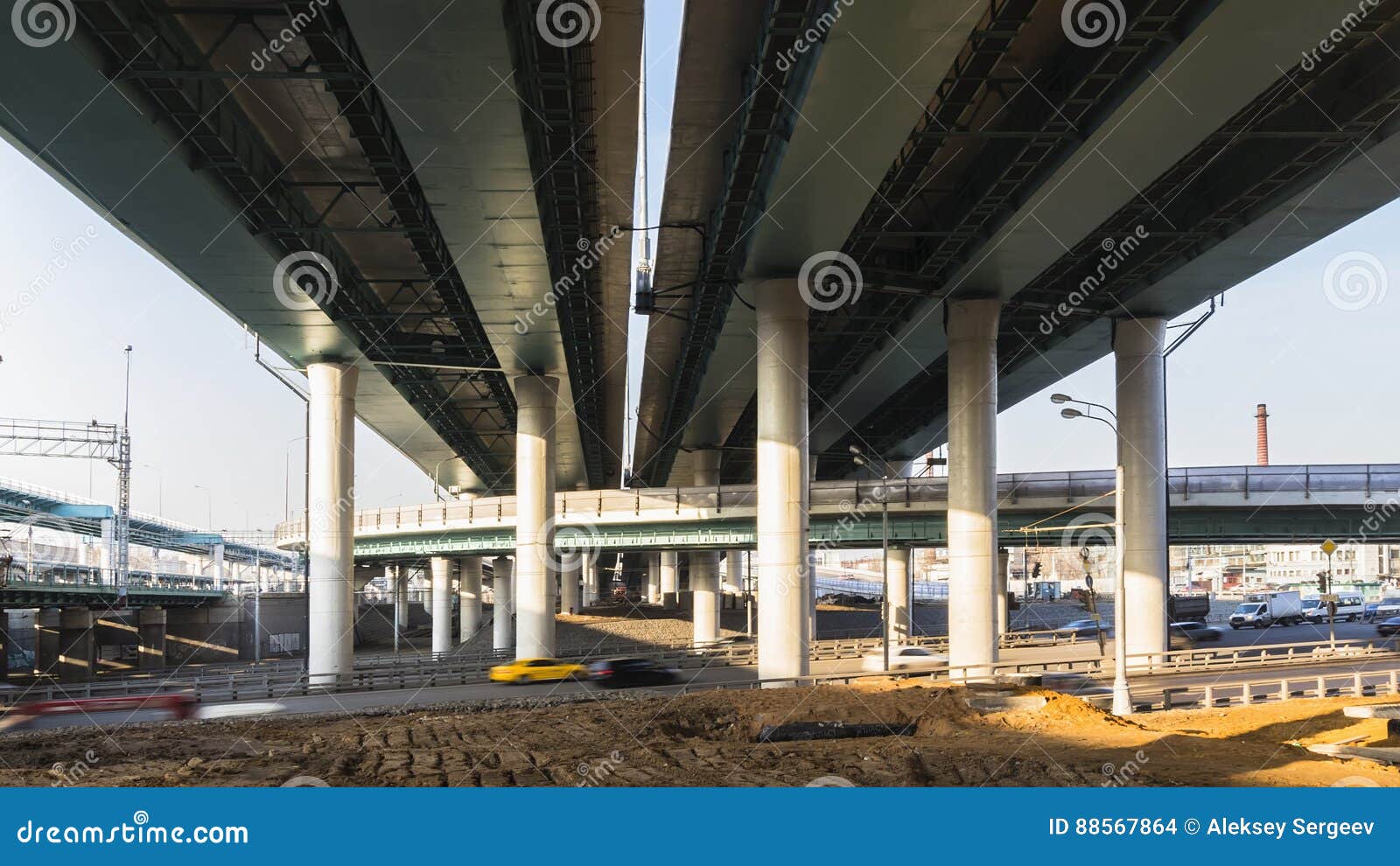 Intersection of Modern Overpasses Stock Photo - Image of city, highways ...