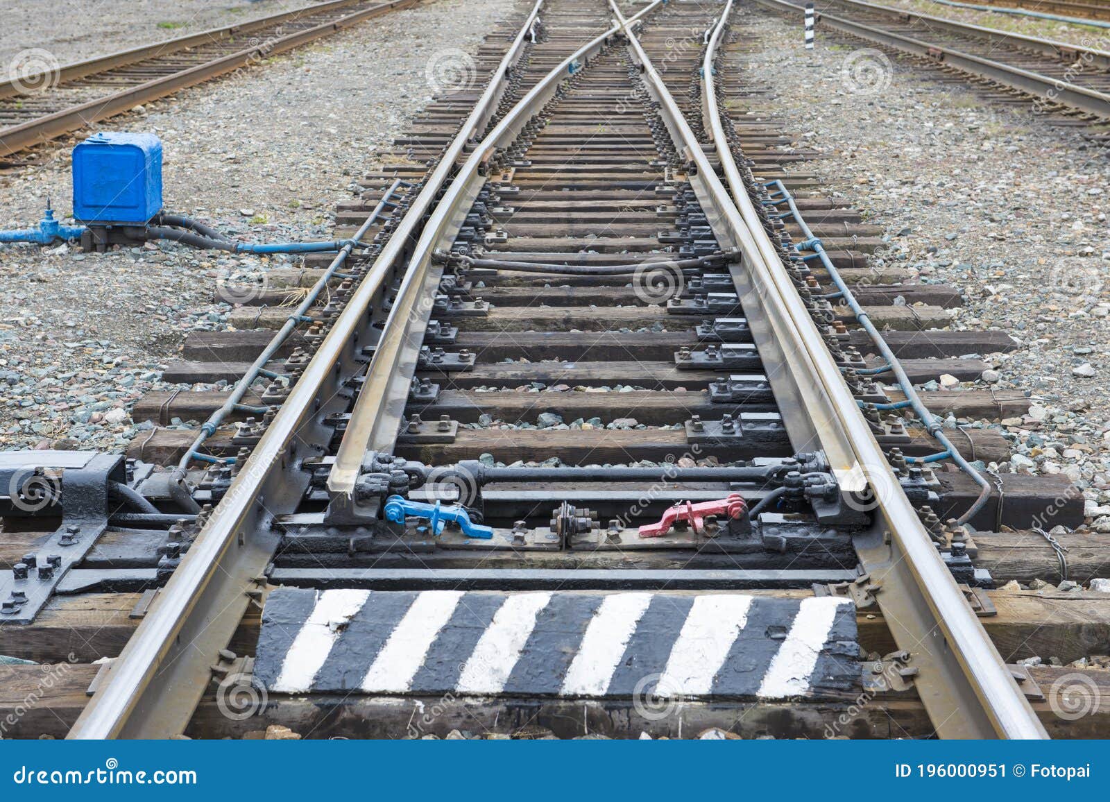 The Intersection of Railroads Stock Image - Image of direction, route ...