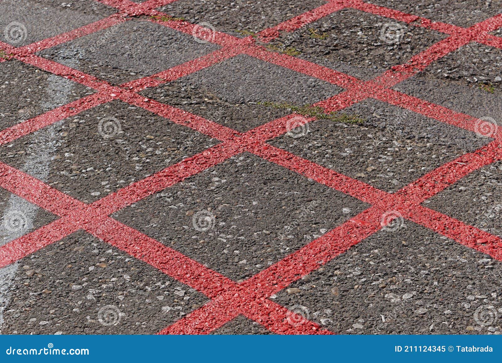 Intersection red lines stock image. Image of painted - 211124345