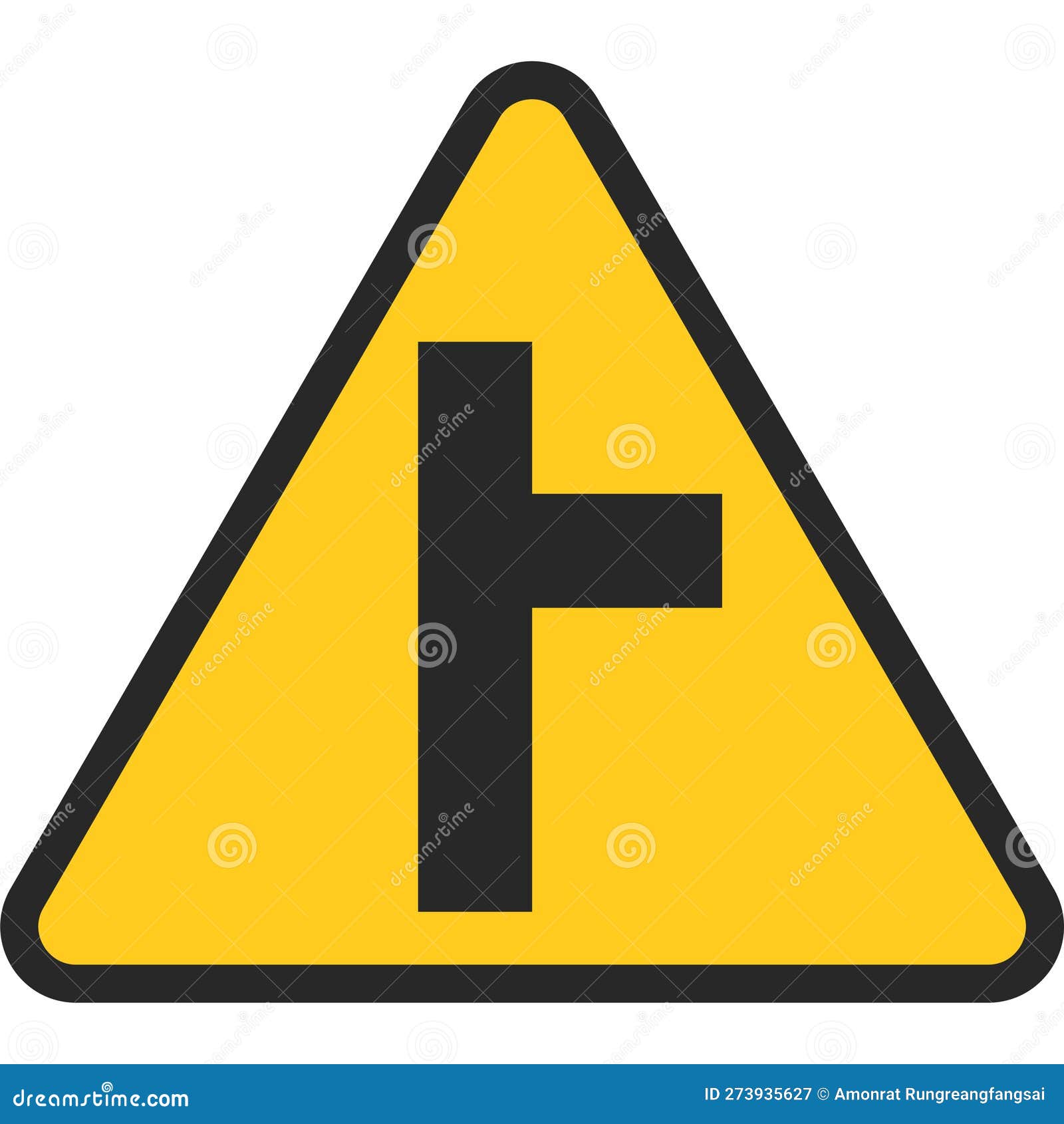 4 Way Intersection Sign Isolated On Transparent Background Vector ...