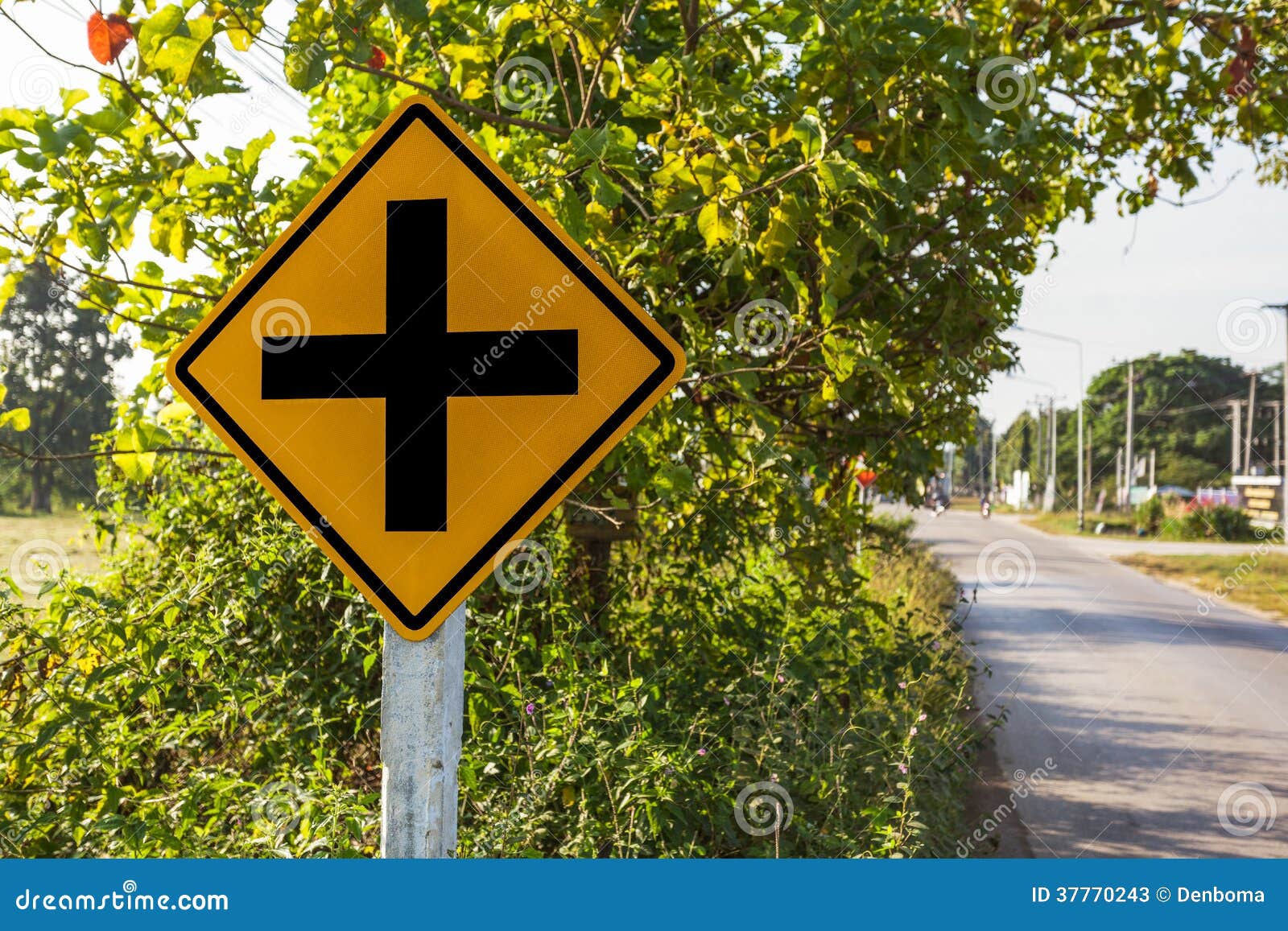 Intersection stock image. Image of attention, roadsign - 37770243