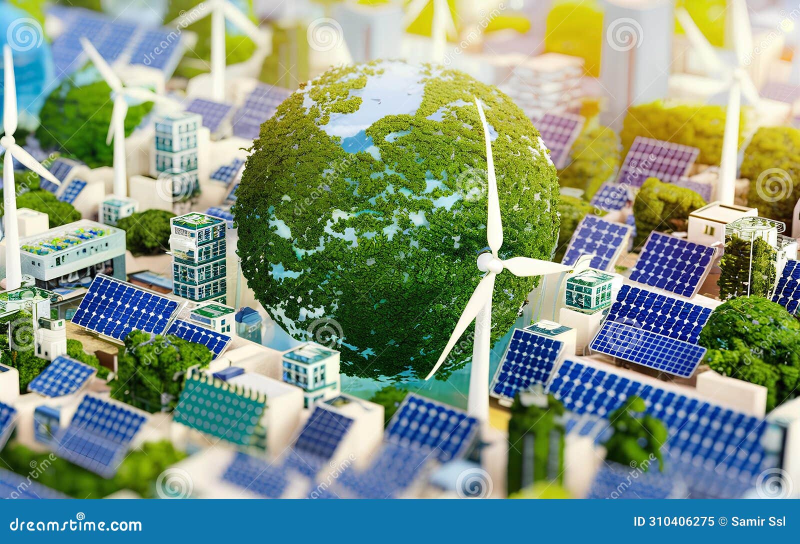 The Intersection of Technology and Nature Stock Illustration ... The Intersection of Technology and Nature Stock Illustration ...