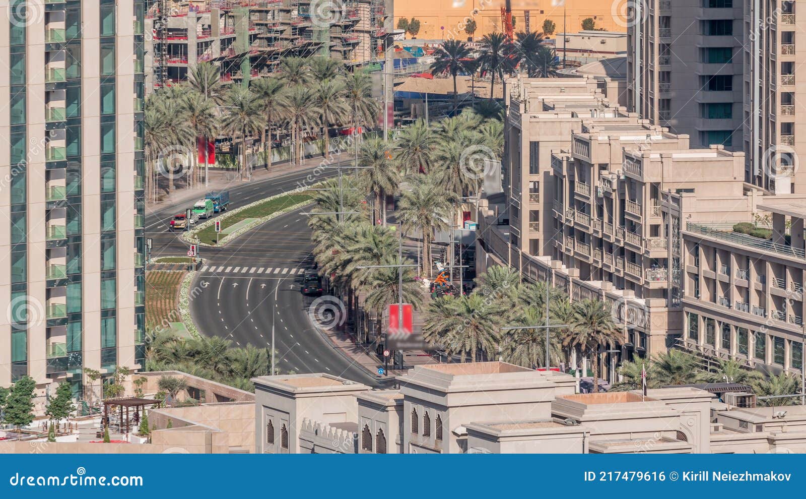 Intersection Traffic Timelapse on Mohammed Bin Rashid Boulevard ...