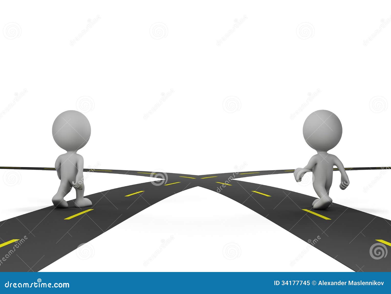 Intersection of two roads stock illustration. Illustration of abstract ...