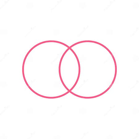 Intersection of Two Sets and Venn Diagrams in Set Theory. Stock Vector ...