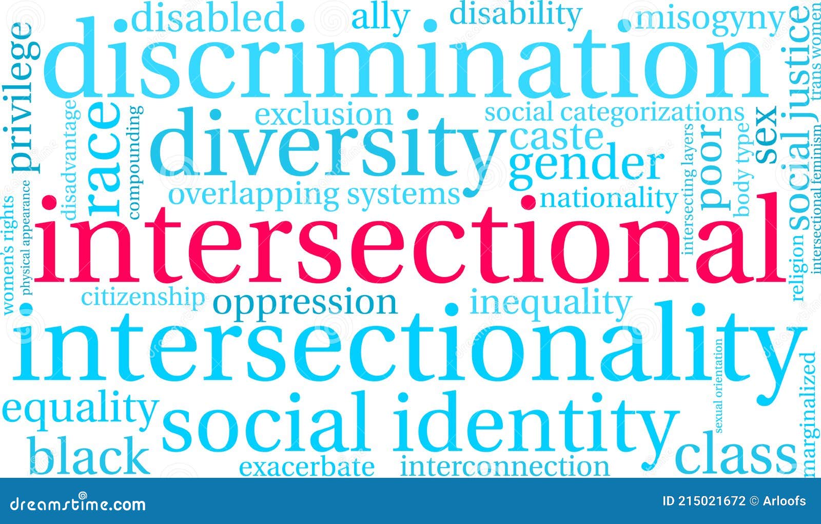 Intersectional Word Cloud stock vector. Illustration of intersectional ...