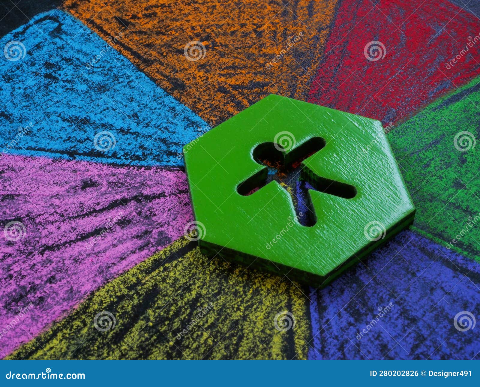 Intersectionality Concept. the Figurine Lies on Multi-colored Segments ...