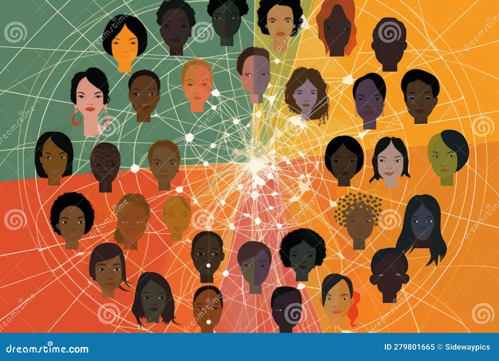 Intersectionality - Generative AI Stock Illustration - Illustration of ...