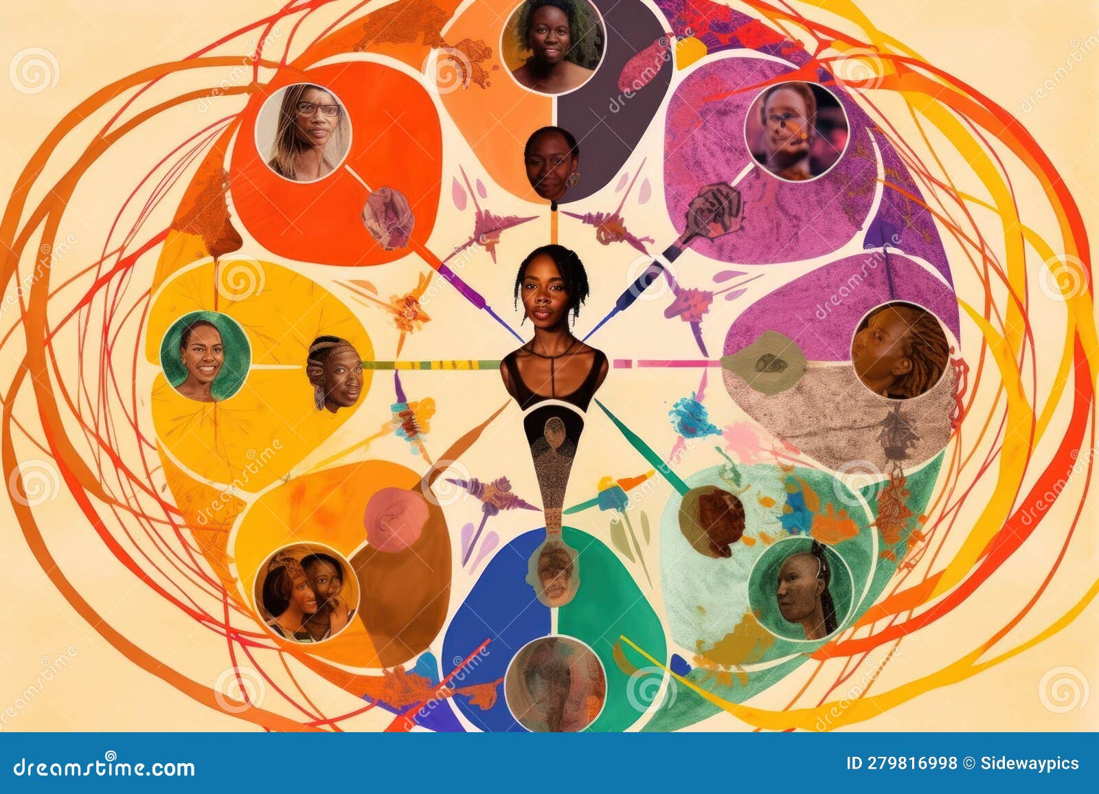 Intersectionality - Generative AI Stock Illustration - Illustration of ...