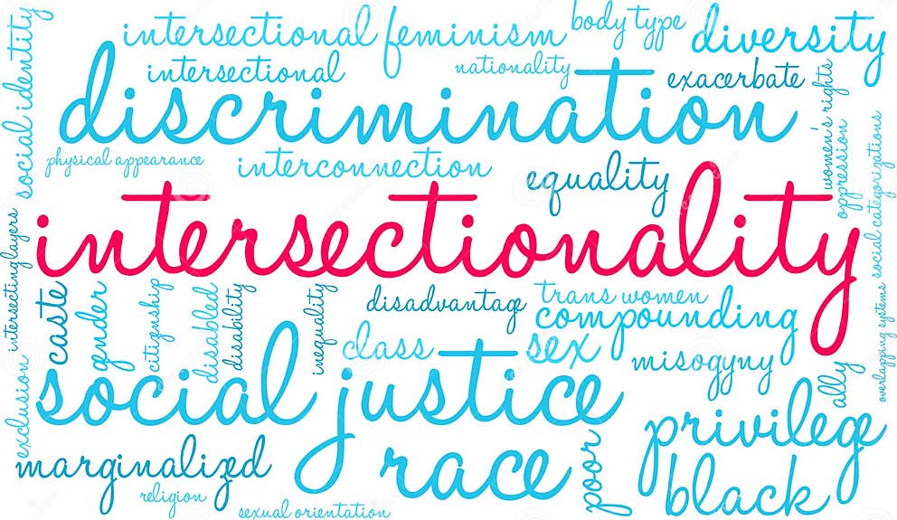 Intersectionality Word Cloud Stock Vector - Illustration of class ...