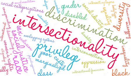 Intersectionality Word Cloud Stock Vector - Illustration of ...