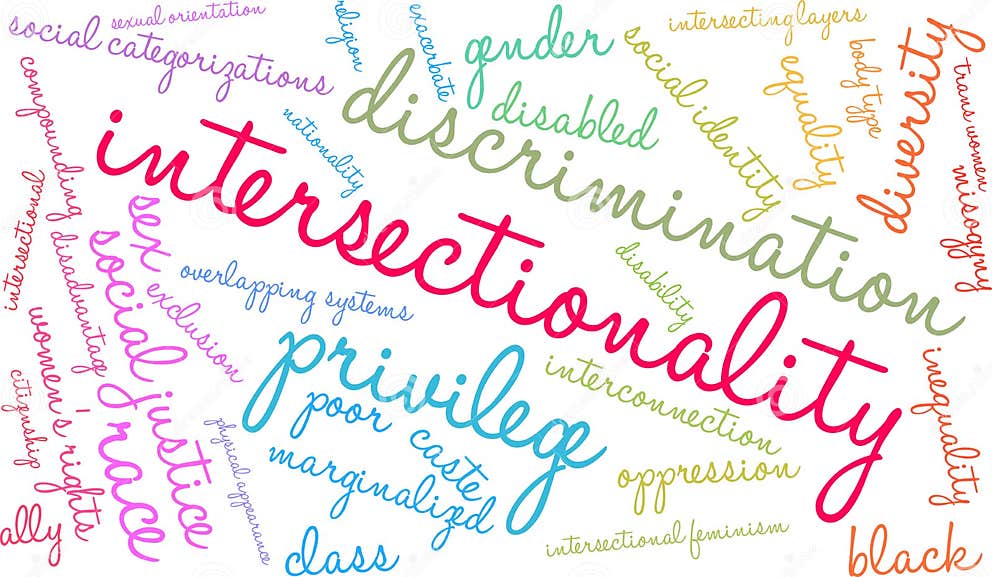 Intersectionality Word Cloud Stock Vector - Illustration of ...