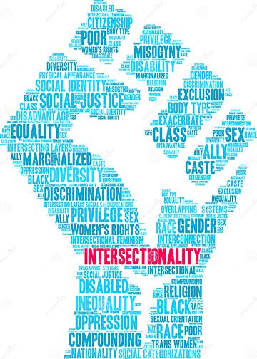 Intersectionality Word Cloud Stock Vector - Illustration of ...