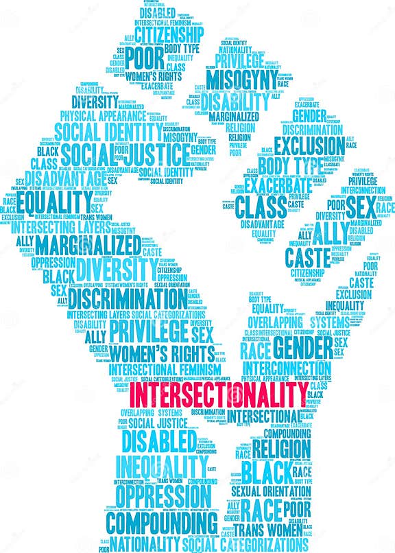 Intersectionality Word Cloud Stock Vector - Illustration of ...