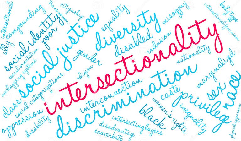 Intersectionality Word Cloud Stock Vector - Illustration of ...