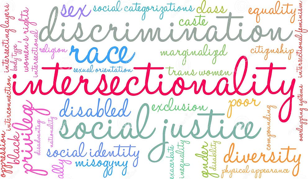 Intersectionality Word Cloud Stock Vector - Illustration of exclusion ...