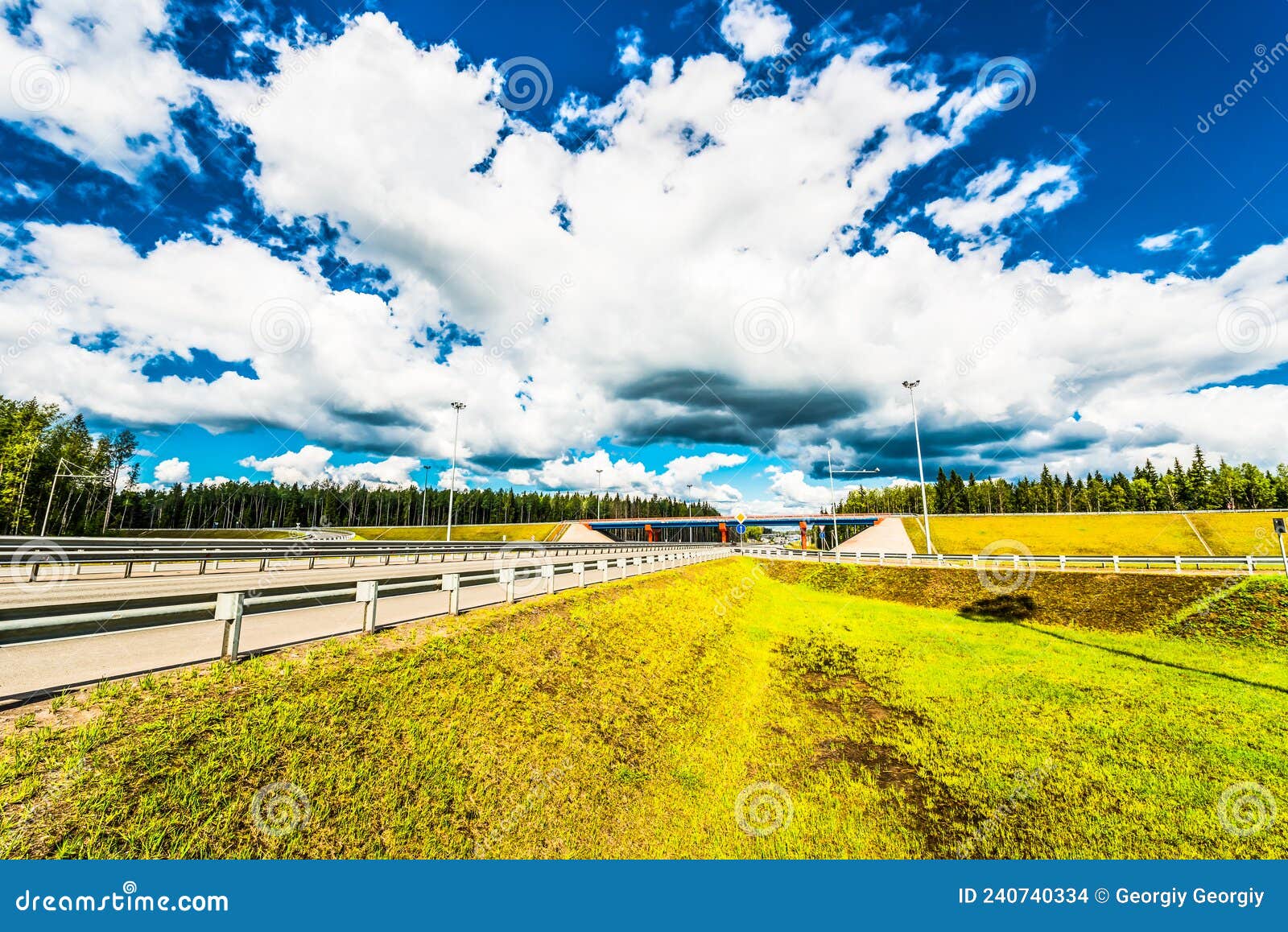 Intersections Suburban Highway. Stock Photo - Image of intersection ...