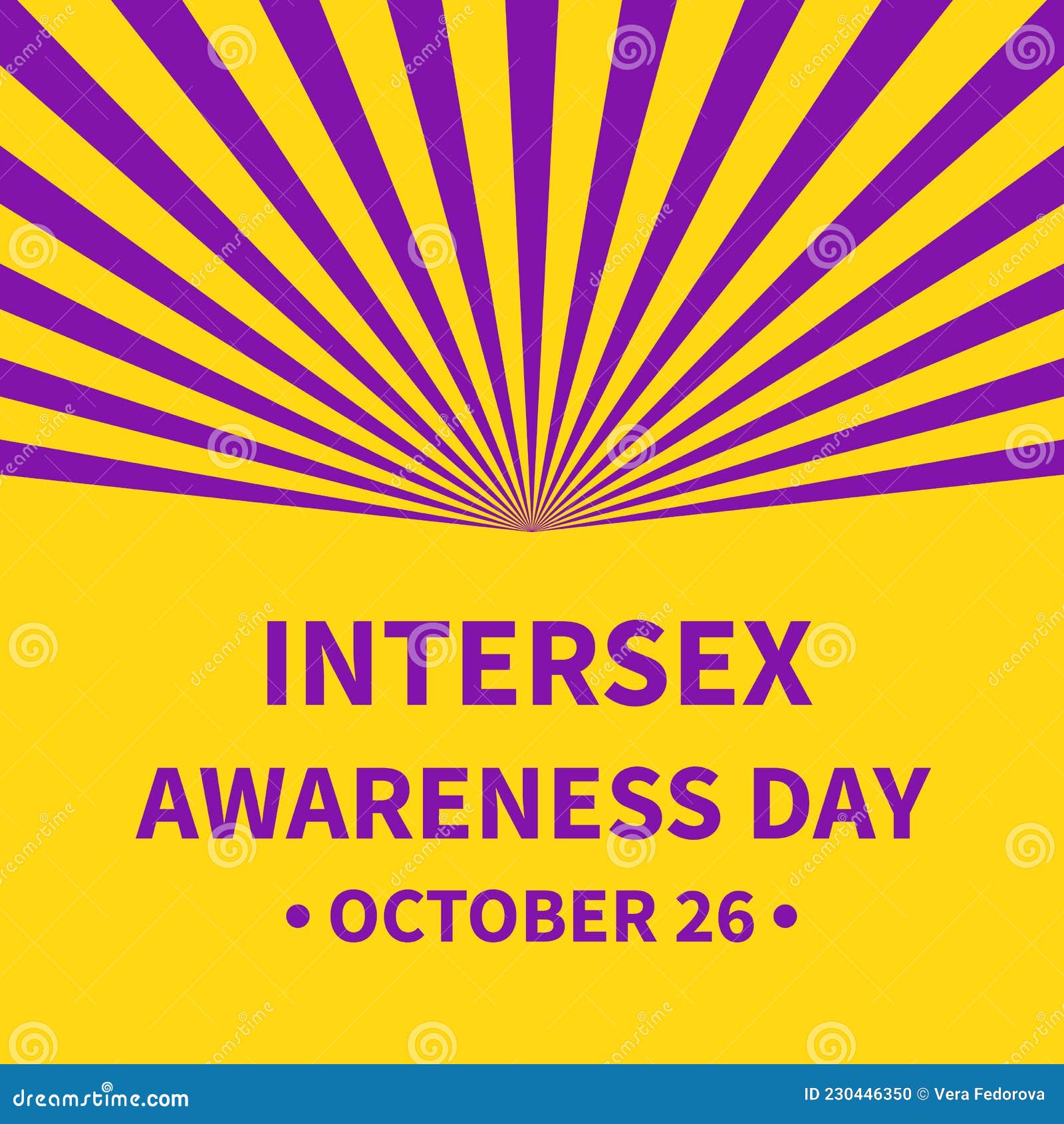 Intersex Awareness Day Typography Poster Lgbt Community Holiday