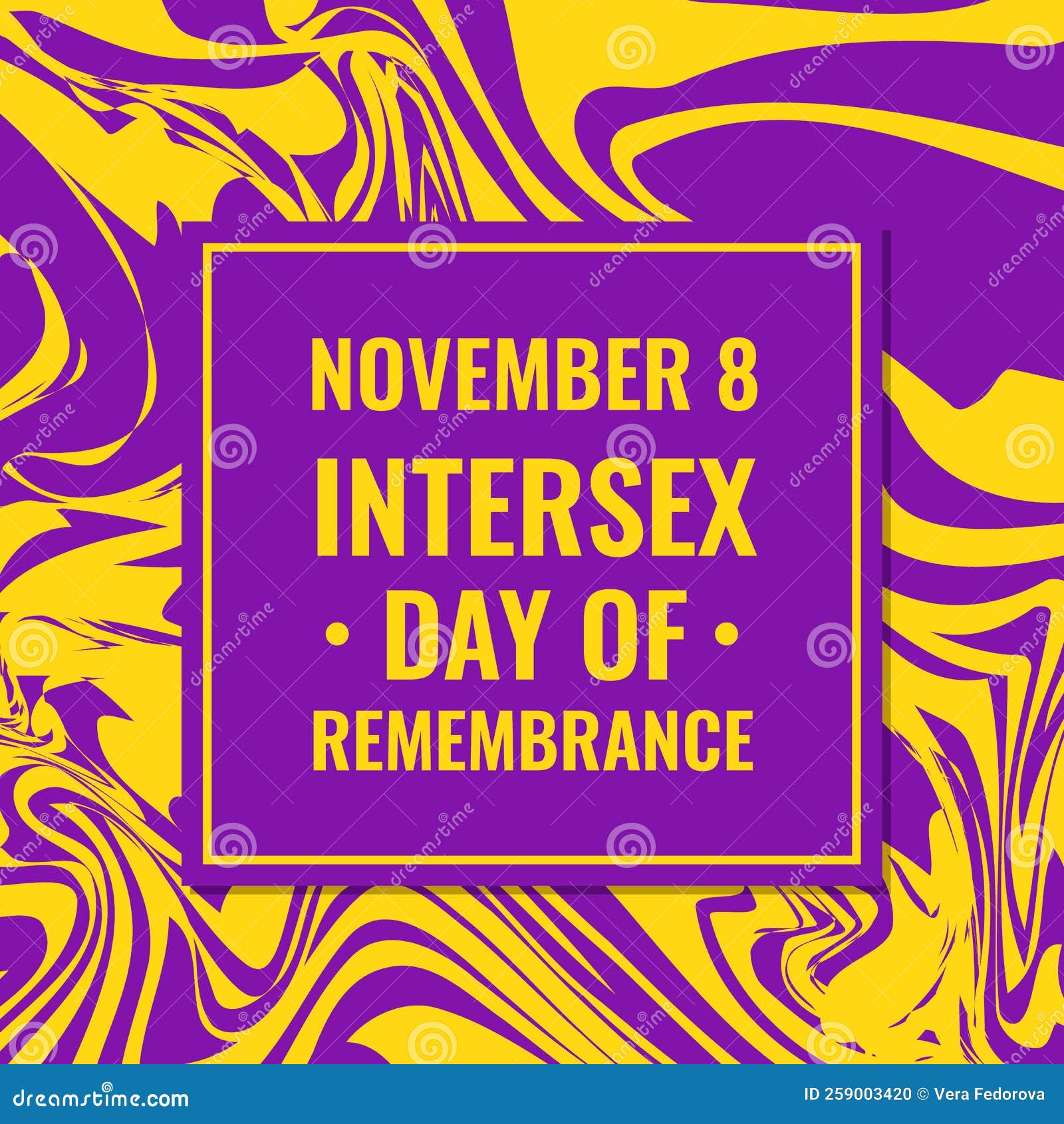 Intersex Day Of Remembrance Typography Poster Lgbt Community Holiday