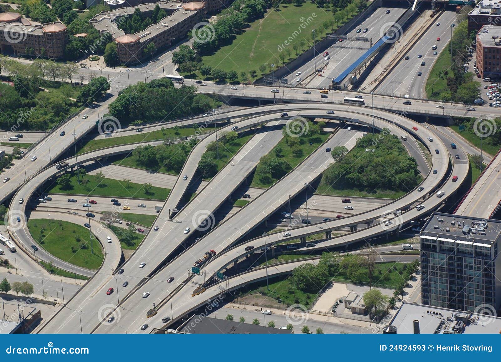 Intersezione Della Strada Principale Con I Cicli Immagine Stock ...