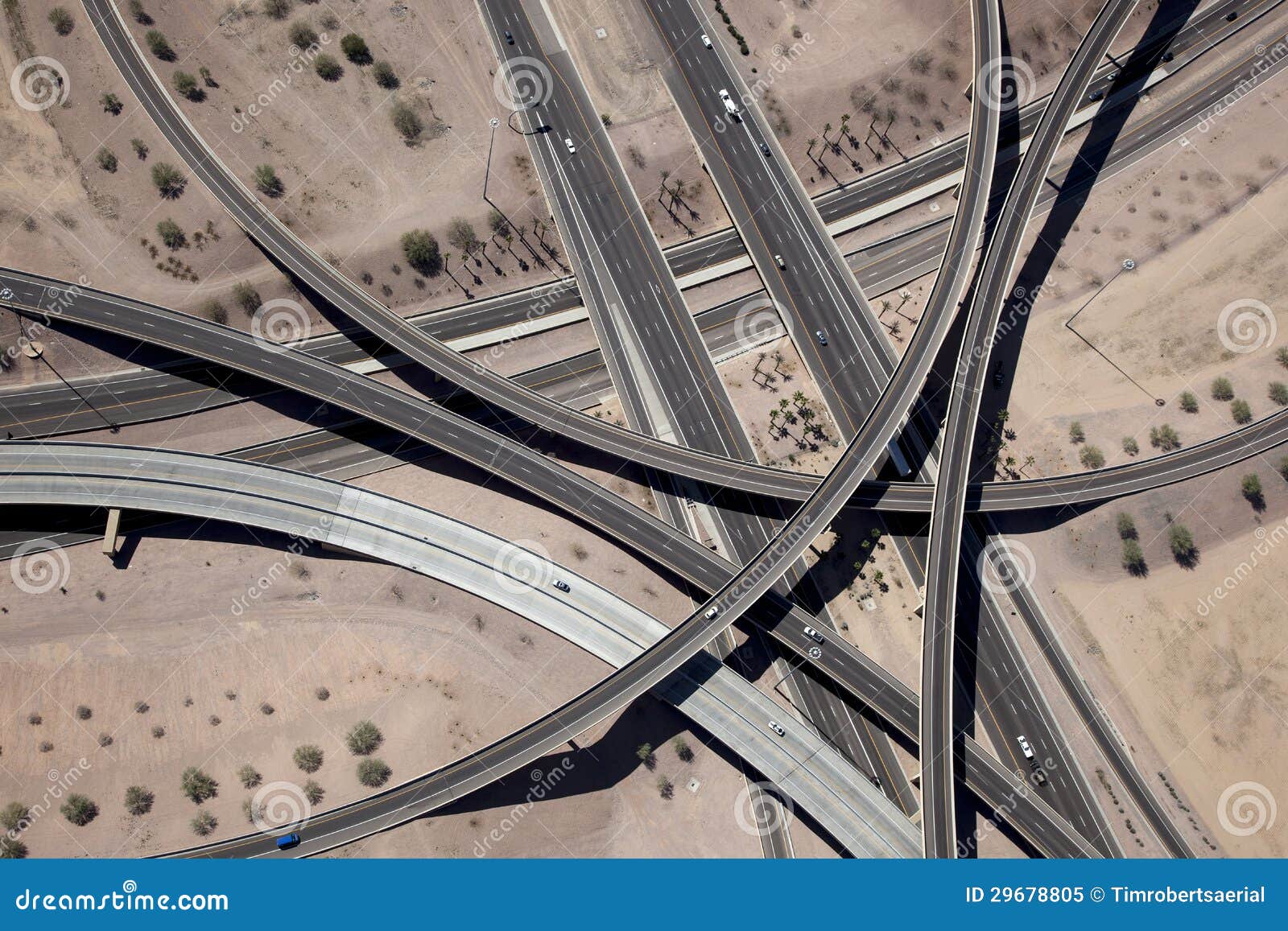 Interstate 17 & Loop 101 Interchange Stock Photography | CartoonDealer ...