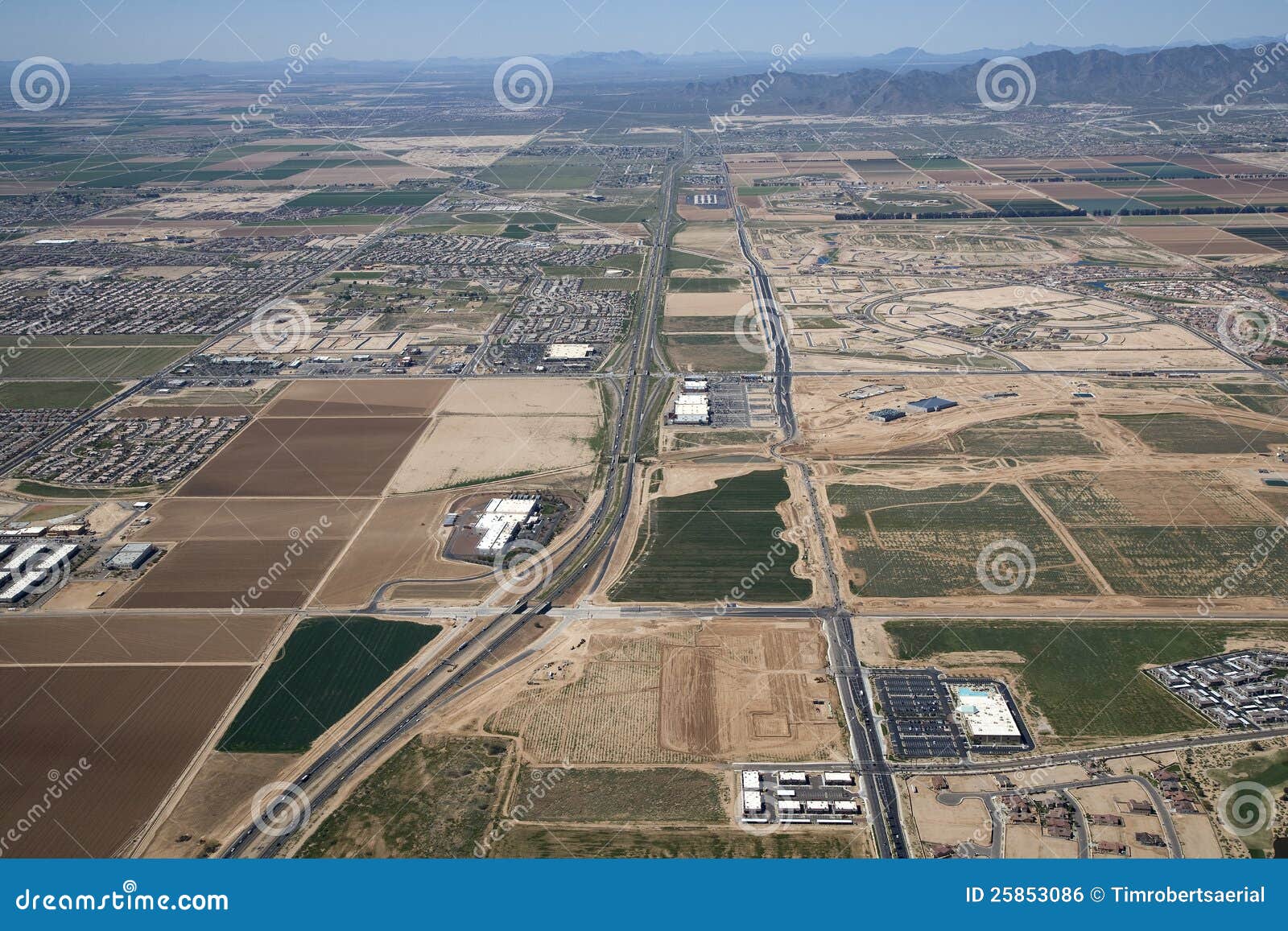 Interstate 10 near Phoenix stock photo. Image of land - 25853086