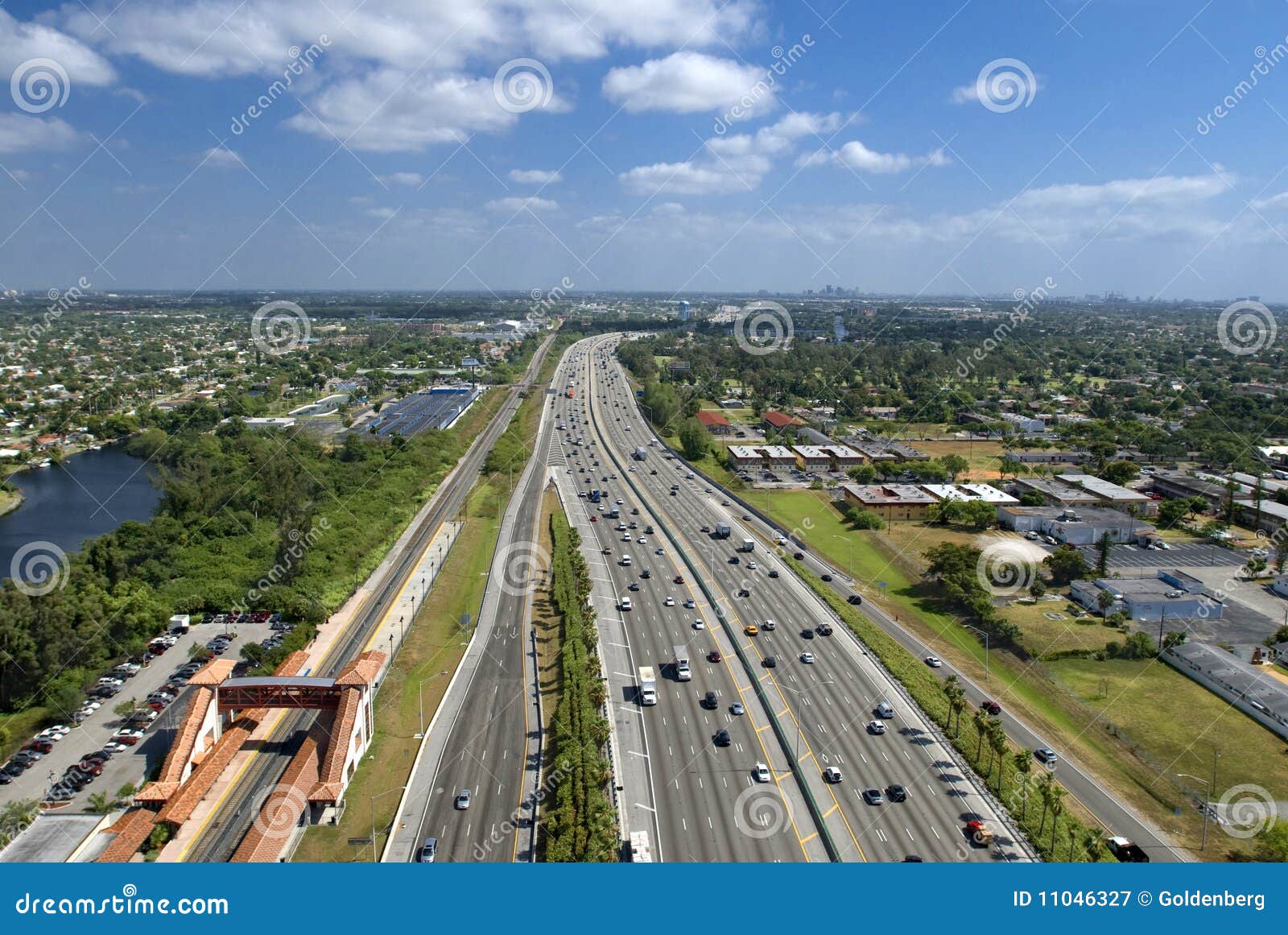 Interstate stock image. Image of vehicle, downtown, space - 11046327
