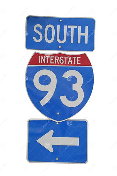 Interstate 93 sign stock image. Image of highway, expressway - 1895561
