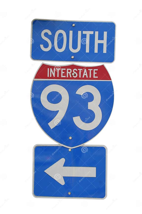 Interstate 93 sign stock image. Image of highway, expressway - 1895561