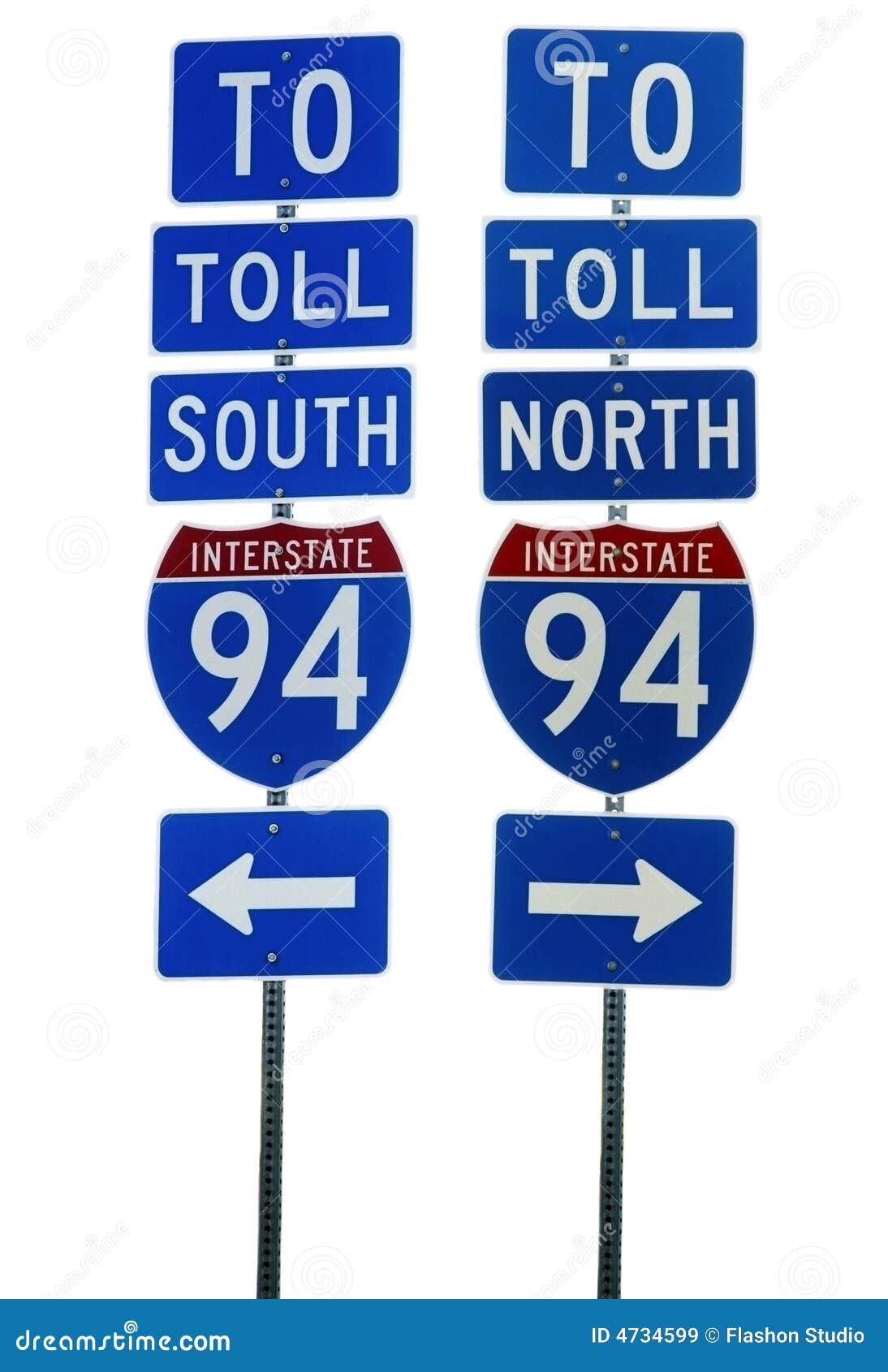 Interstate 94 Road Sign stock image. Image of travel, white - 4734599