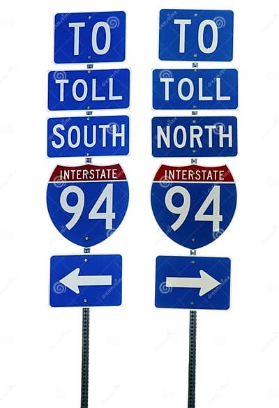 Interstate 94 Road Sign stock image. Image of travel, white - 4734599