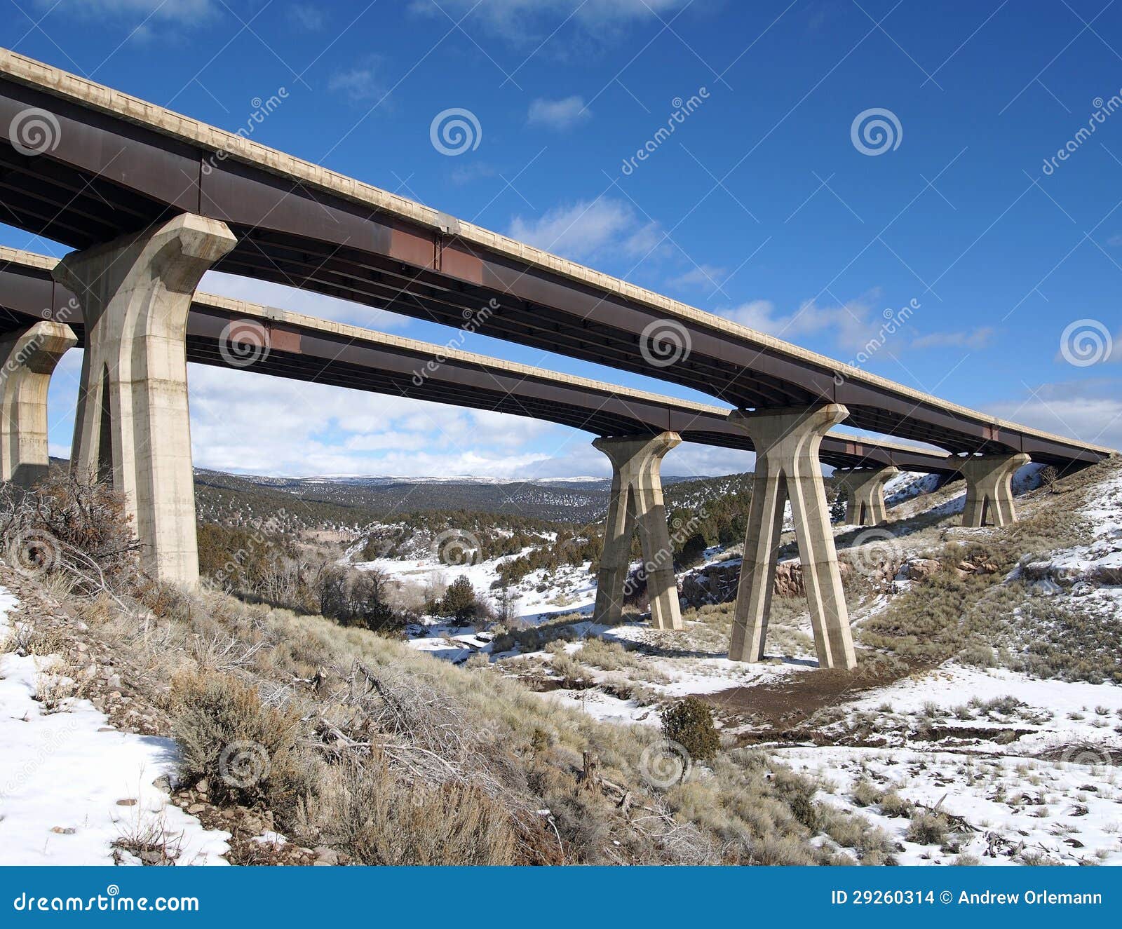 Interstate Bridge stock photo. Image of interstate, concrete - 29260314