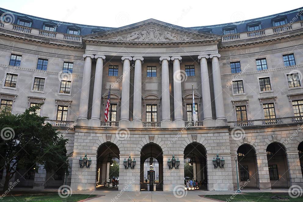 Interstate Commerce Commission in Washington DC Stock Image - Image of ...