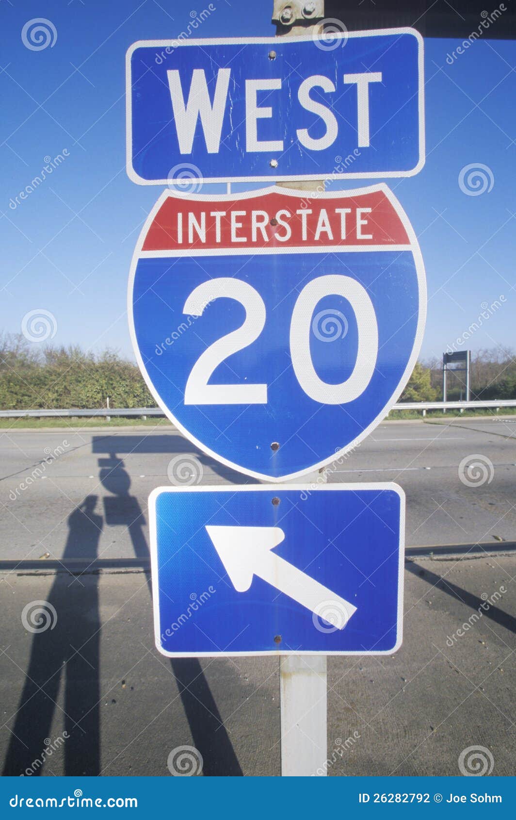 Interstate Highway 20 West stock photo. Image of communications - 26282792