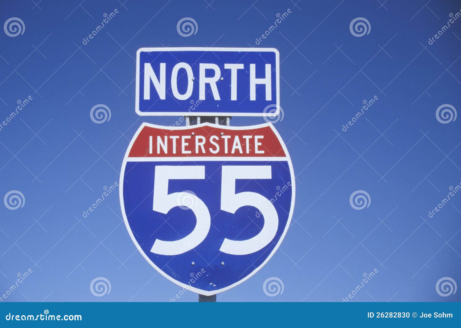 Interstate Highway 55 stock photo. Image of color, united - 26282830