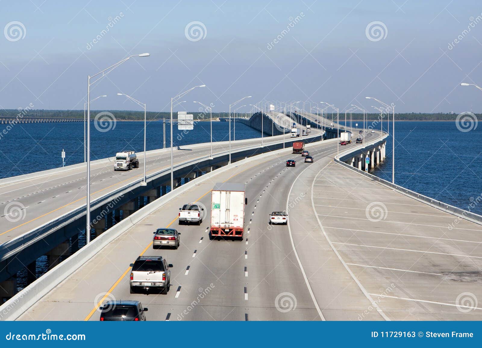 Interstate Highway Bridge stock image. Image of pensacola - 11729163