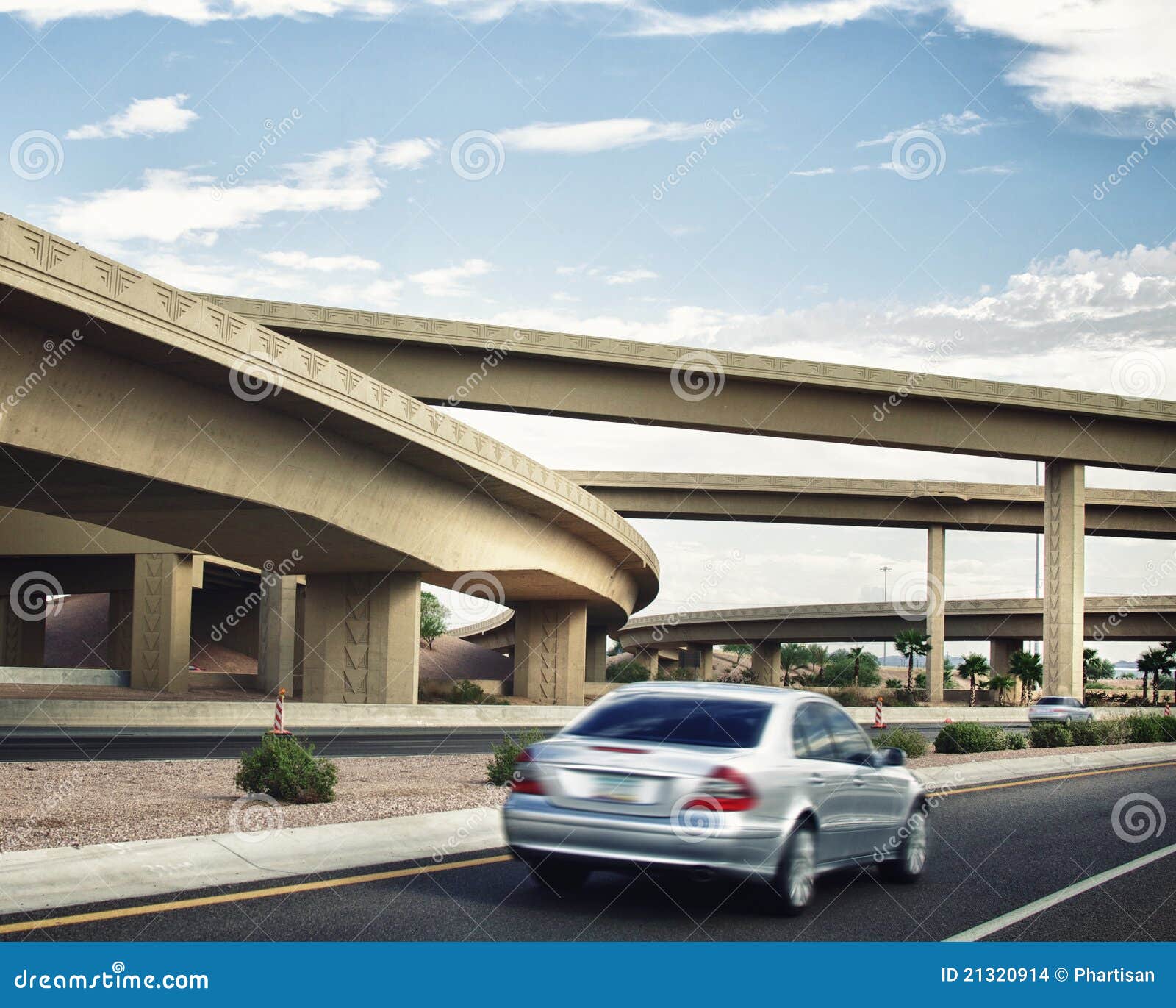 Interstate highway bridges stock photo. Image of options - 21320914