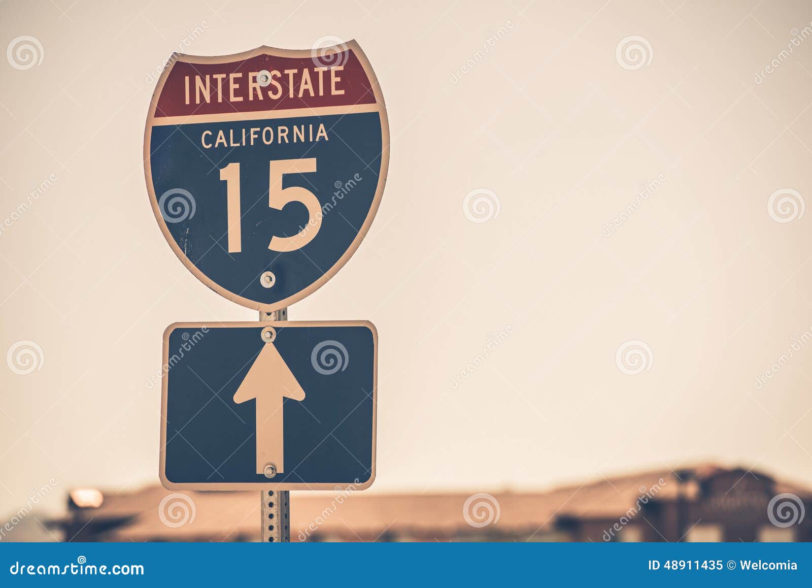 Interstate Highway 15 stock image. Image of transport - 48911435