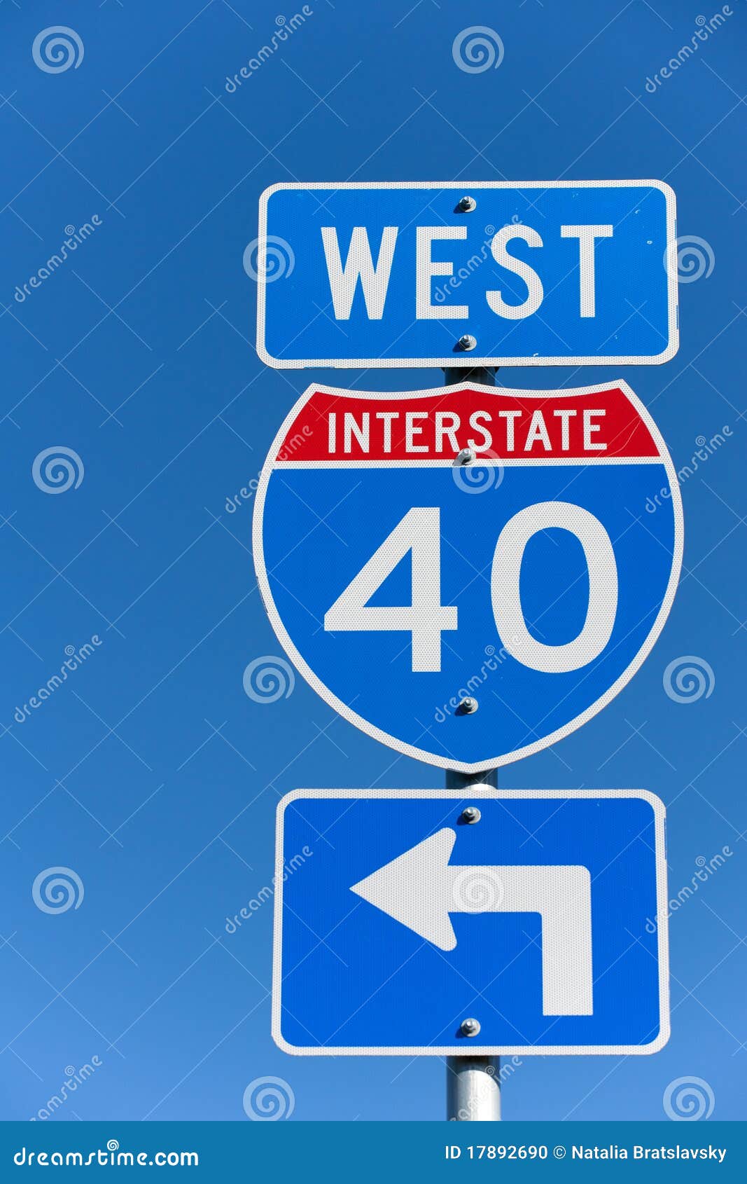 Interstate I-40 Sign Stock Photo - Image: 17892690