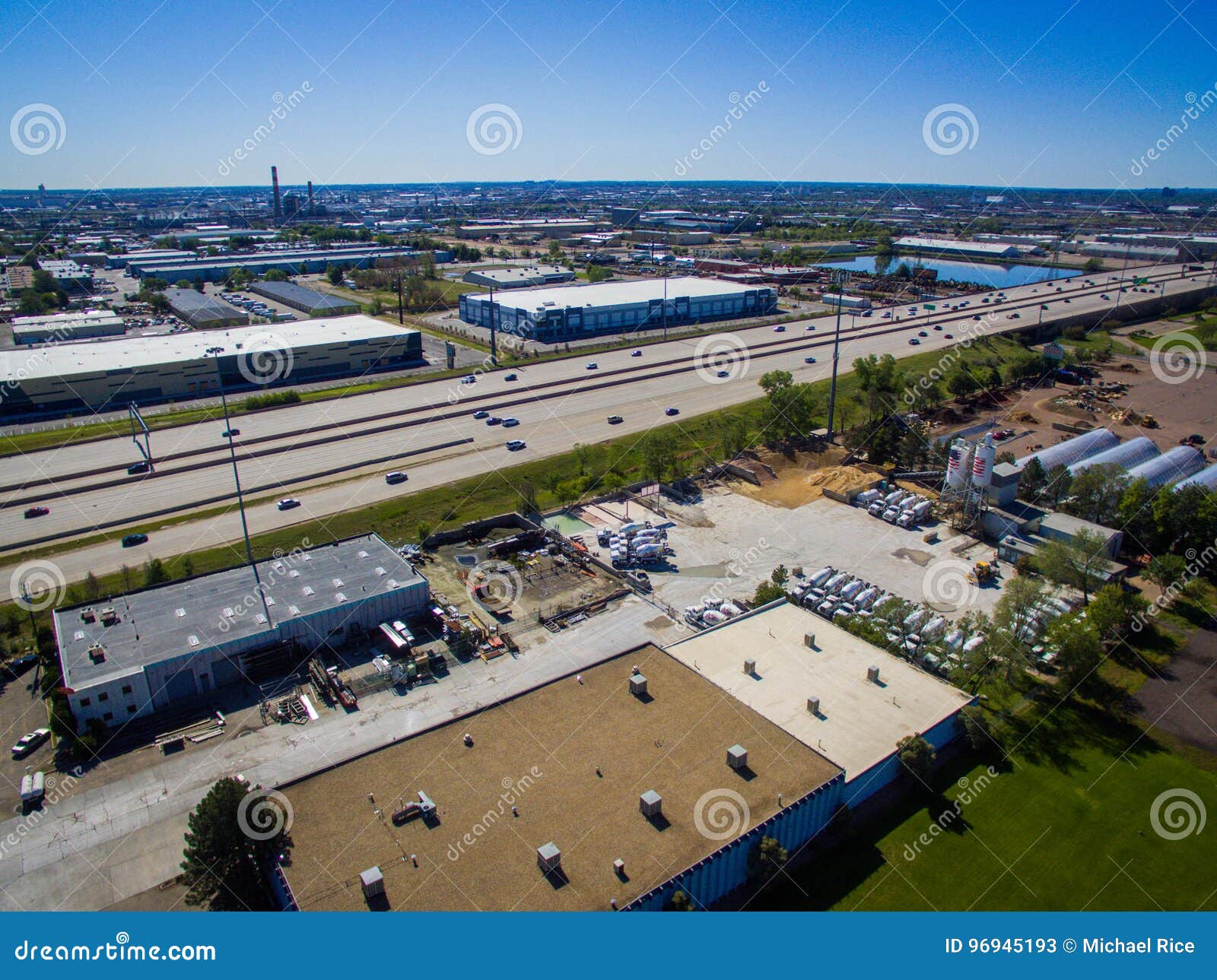 Interstate 25 in Industrial Area in Denver Editorial Stock Photo ...