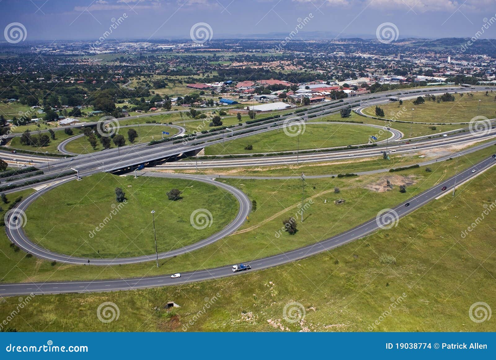 Interstate - Onramp - Offramp Stock Photo - Image of asphalted, traffic ...