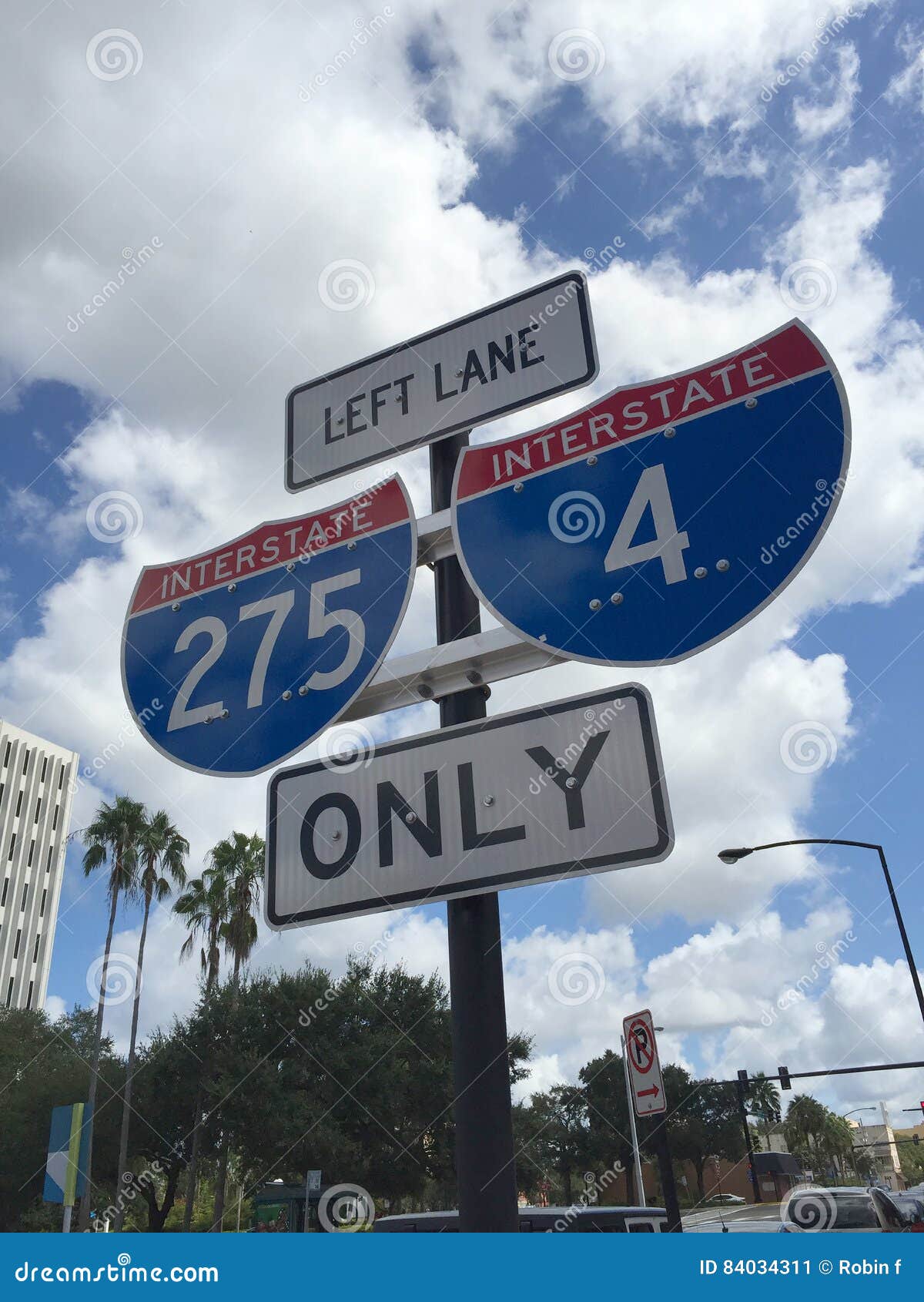 Interstate road sign USA stock image. Image of road, lane - 84034311