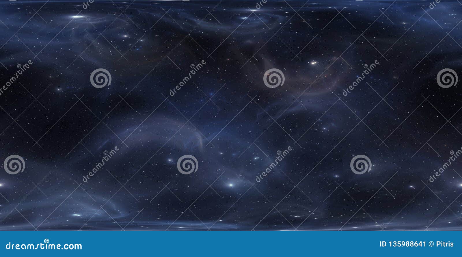 Interstellar Cloud of Gas and Dust. Deep Outer Space Background with ...